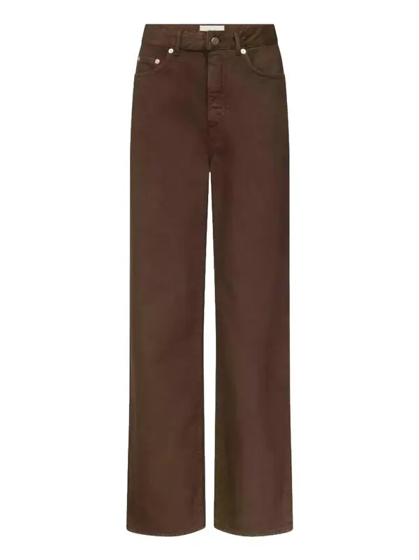 Loulou De Saison Mico Low-rise Wide-leg Jeans - Brown