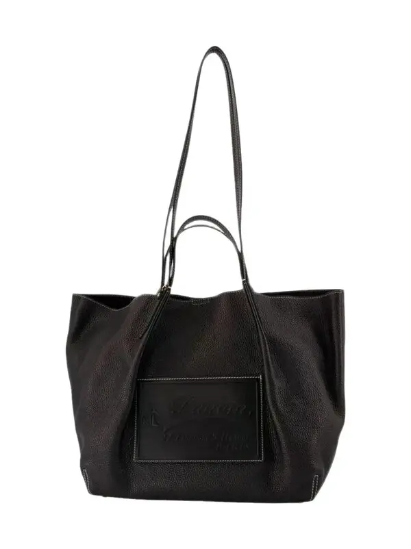 LANVIN Catch Logo-patch Tote Bag - Black