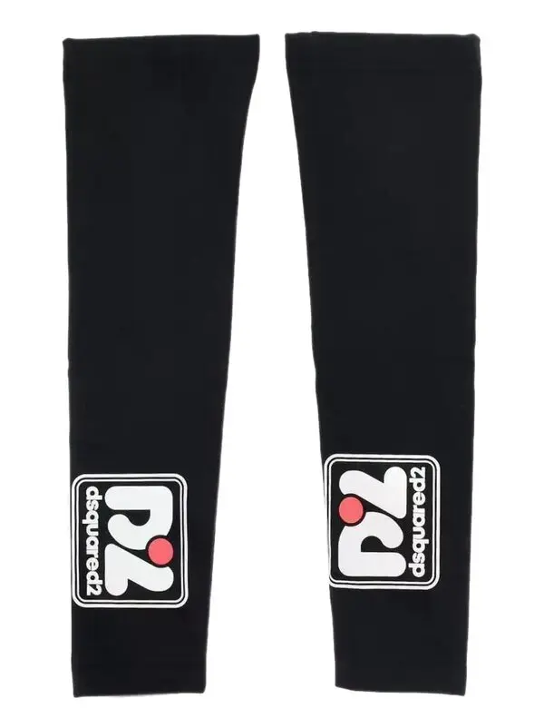 Dsquared2 Logo Print Arm Warmers - Black