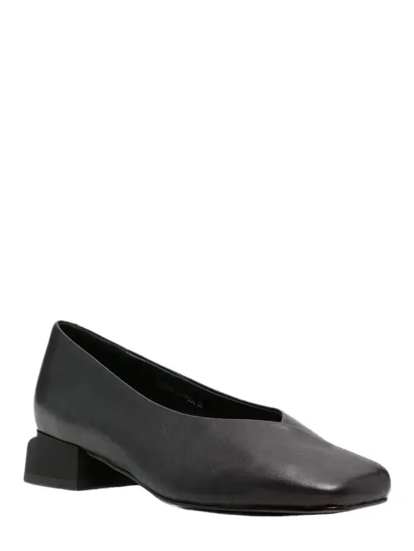 LINDA BAUMANN Square-toe Block Heel Pumps - Black