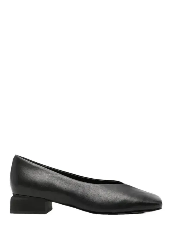 LINDA BAUMANN Square-toe Block Heel Pumps - Black