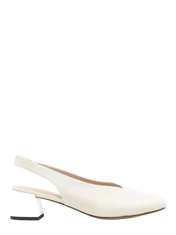 LINDA BAUMANN Slingback Block-heel Pumps - Neutrals