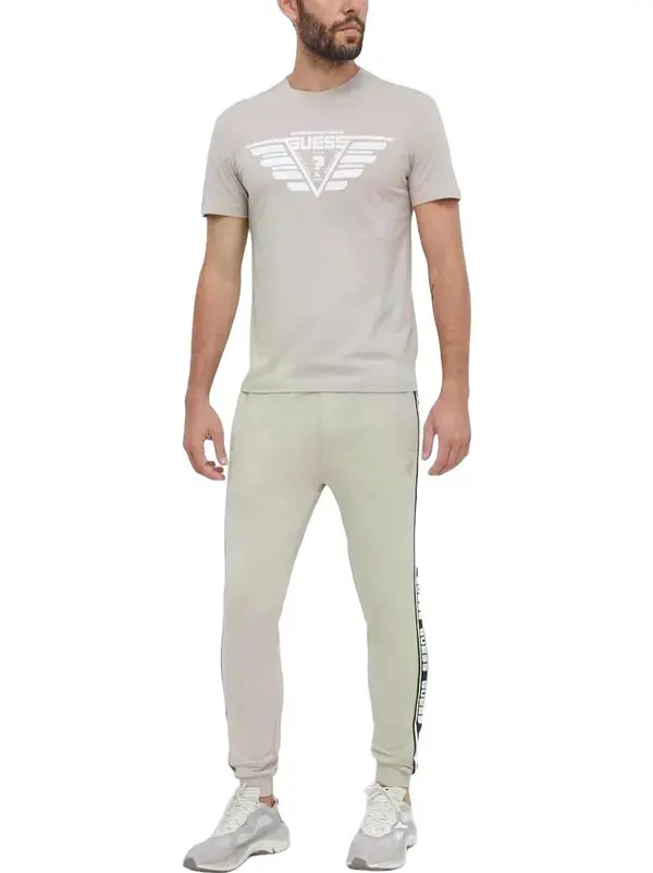 Guess Logo-tape Track Pants - Neutrals