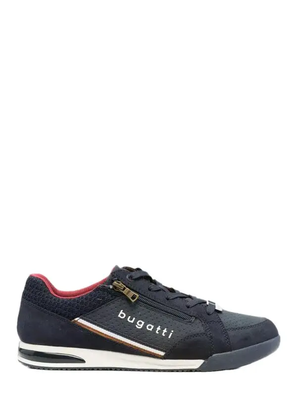 BUGATTI Logo Print Zip Detail Sneakers - Blue