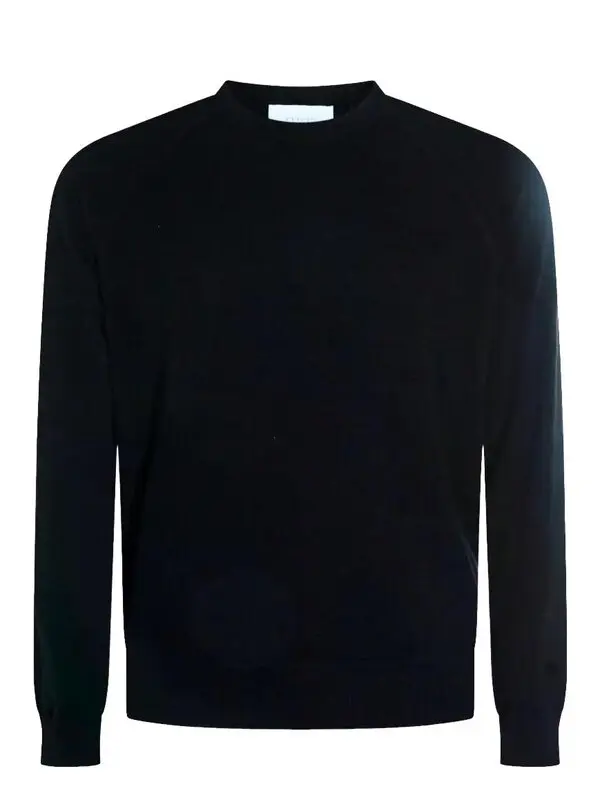 Malo Cashmere Crew Neck Raglan Sweater - Blue