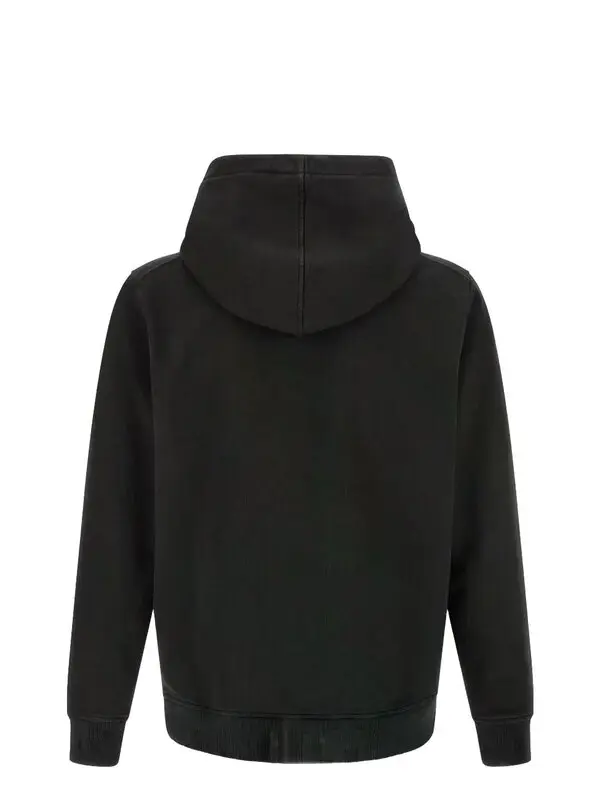 RIVIERA Brushed Cotton Zip Hoodie - Black
