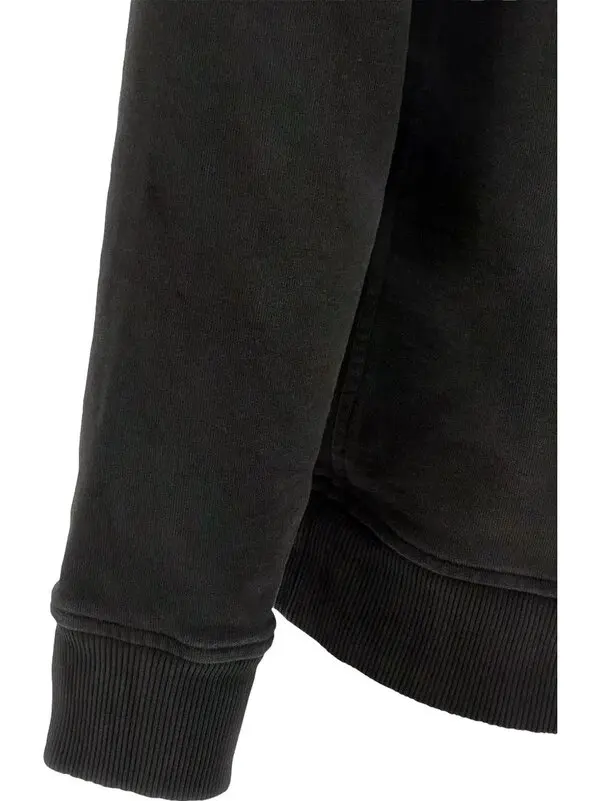 RIVIERA Brushed Cotton Sweatshirt - Black