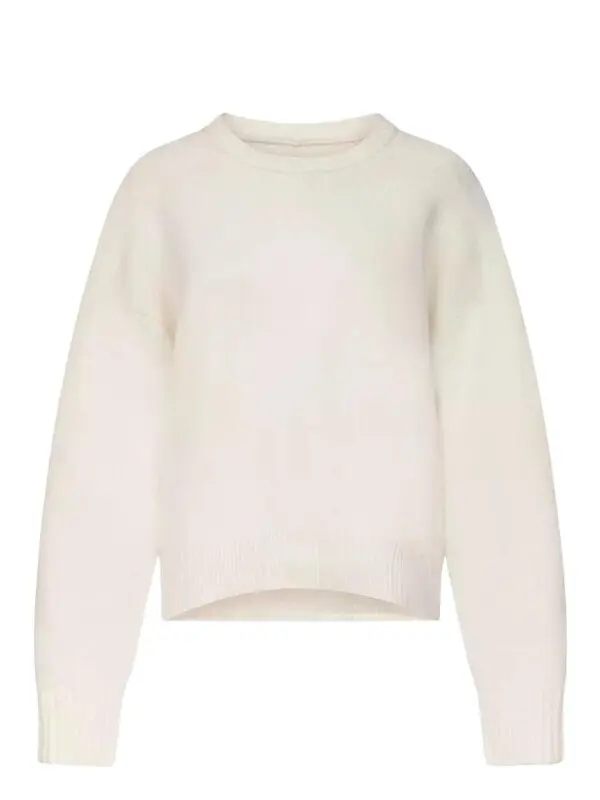 Loulou De Saison Breha Crew-neck Sweater - White