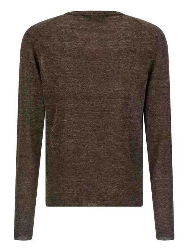 RIVIERA Melange V-neck Sweater - Brown