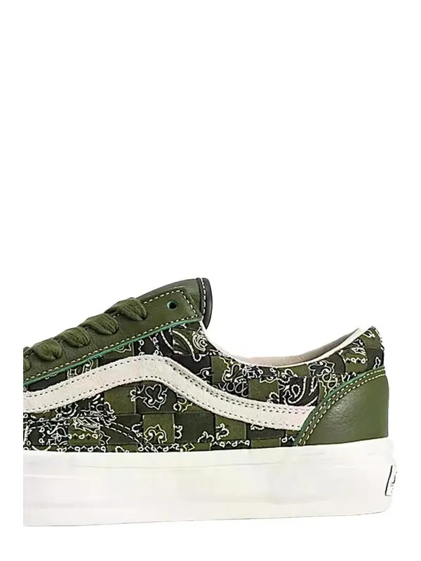 VANS Old Skool 36 Bandana Print Sneakers - Green