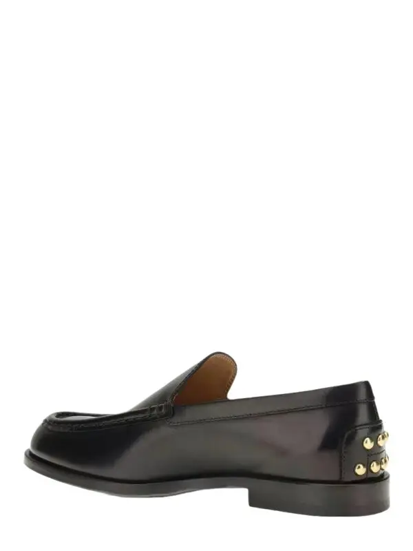 TOD'S Gommini Stud-embellished Leather Loafers - Black