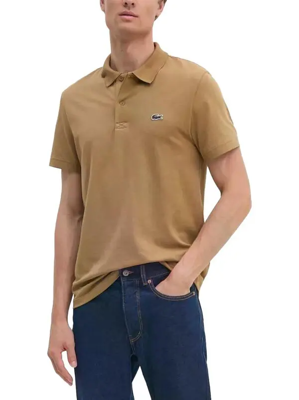 Lacoste Logo-patch Polo Shirt - Neutrals