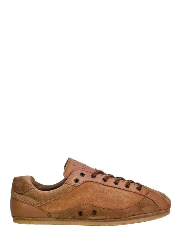 SUMMERY COPENHAGEN Suede Leather-panelled Sneakers - Brown