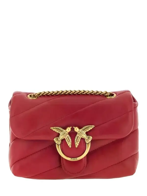 Pinko Mini Love Puff Shoulder Bag - Red