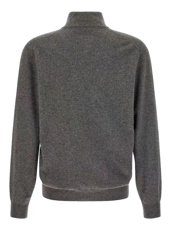 Brunello Cucinelli Cashmere Half-zip Sweater - Grey