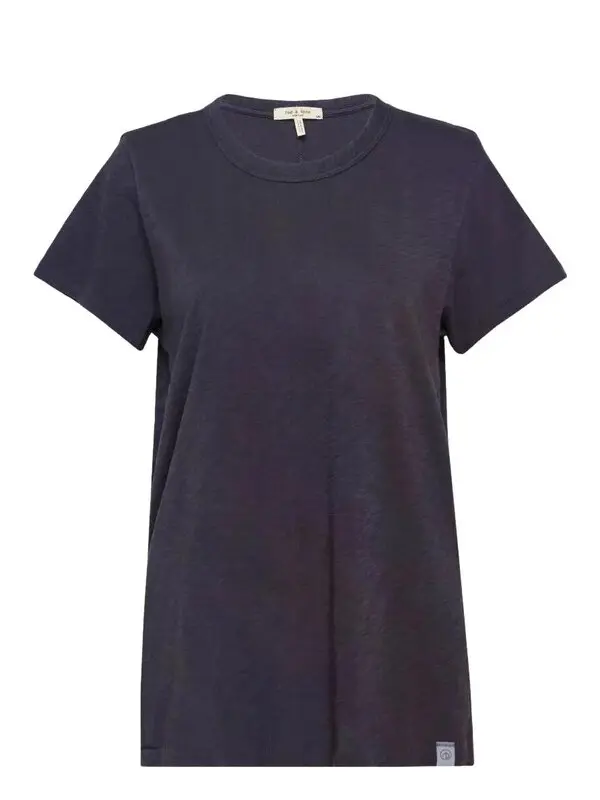 Rag & Bone Crewneck Cotton T-shirt - Blue
