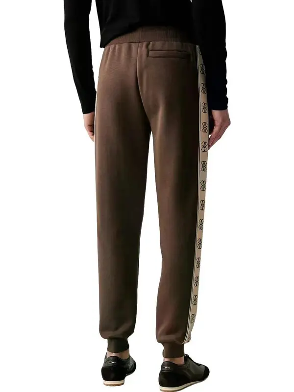 Guess Logo-tape Track Pants - Brown