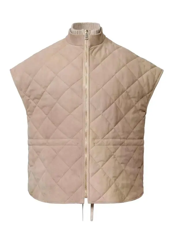 Fabiana Filippi Quilted High-neck Gilet - Neutrals
