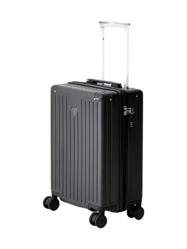 Guess Logo Plaque Suitcase - Black