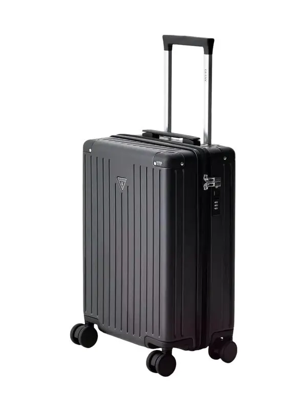 Guess Logo Plaque Suitcase - Black