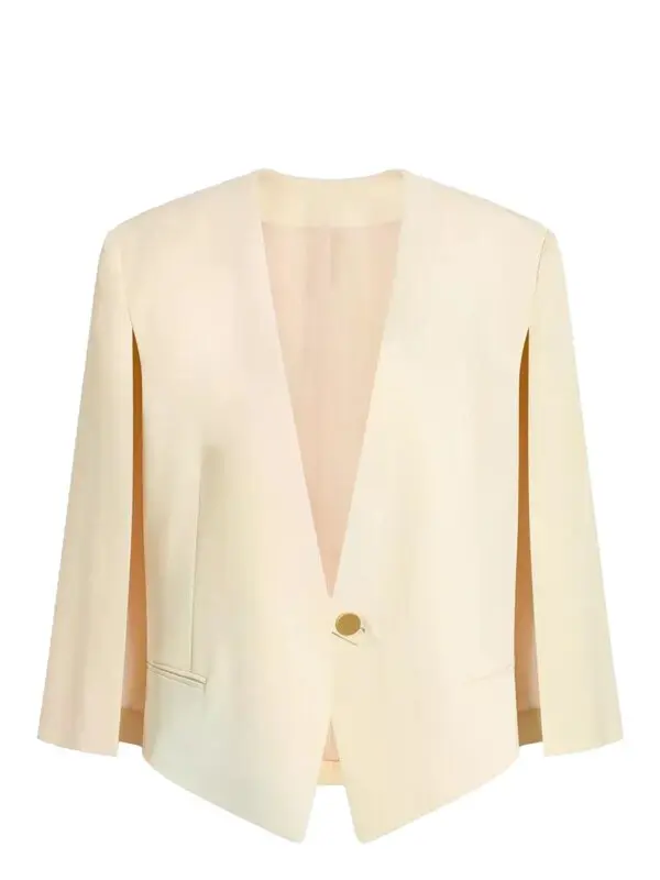Alberta Ferretti Single-breasted Blazer - Neutrals