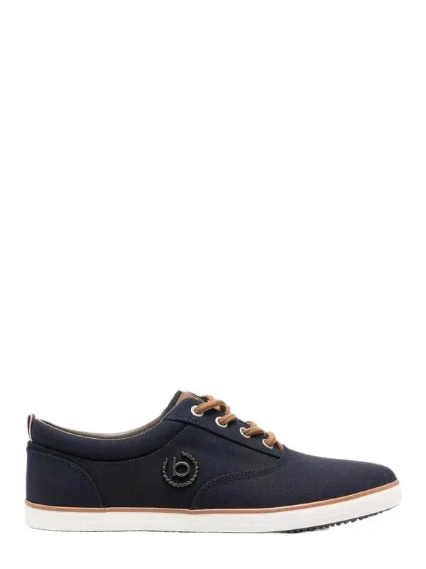 BUGATTI Logo Plaque Lace-up Sneakers - Blue