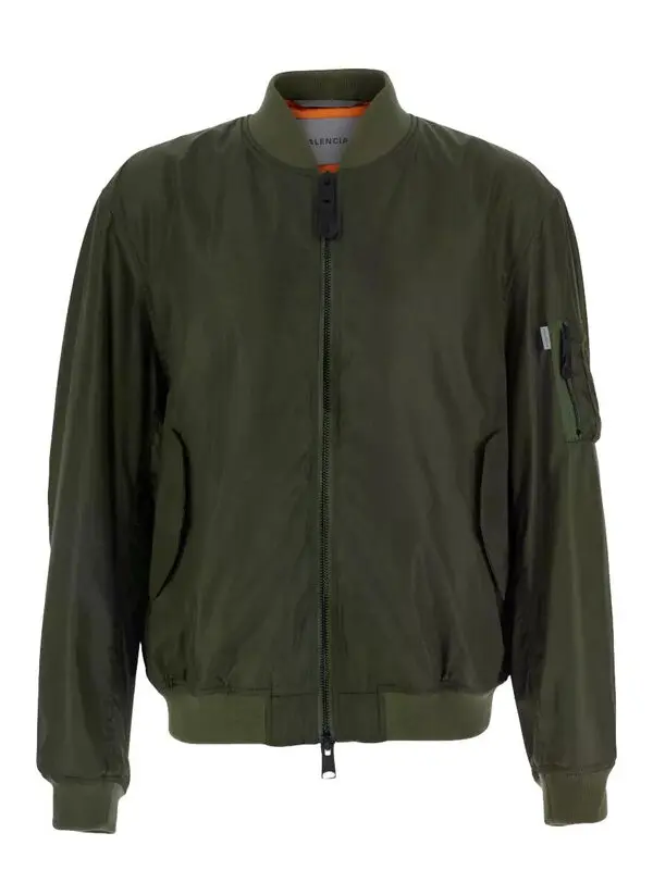 Balenciaga Zip-up Bomber Jacket - Green