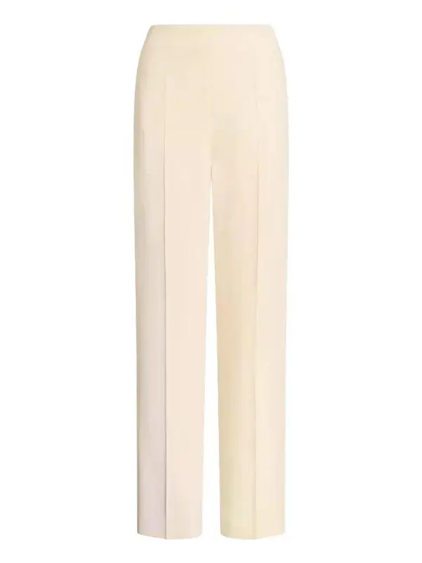 Alberta Ferretti Pressed-crease Trousers - Neutrals