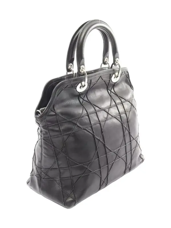 Dior Cannage Granville Shoulder Bag - Black