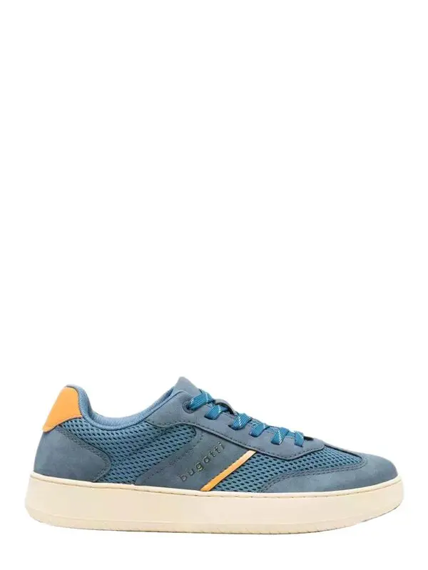 BUGATTI Lace-up Sneakers With Mesh Paneling - Blue