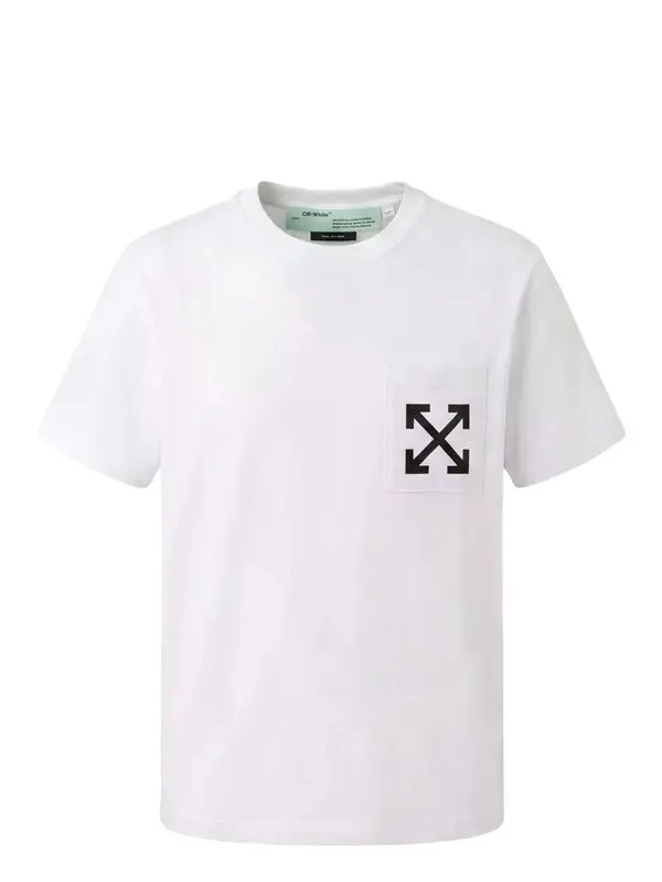 Off-White Arrows-print Patch Pocket T-shirt - White