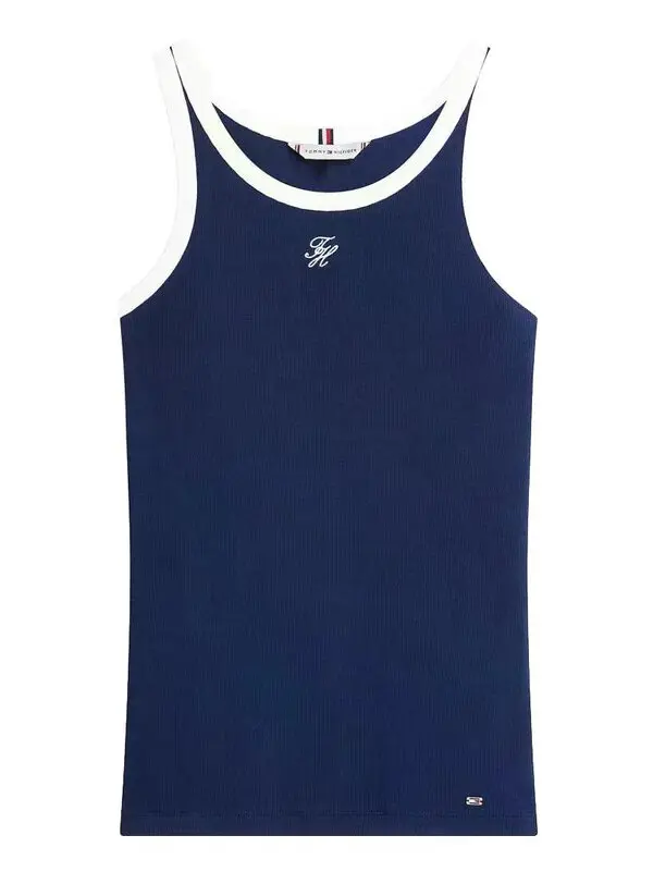 Tommy Hilfiger Ribbed Tank - Blue