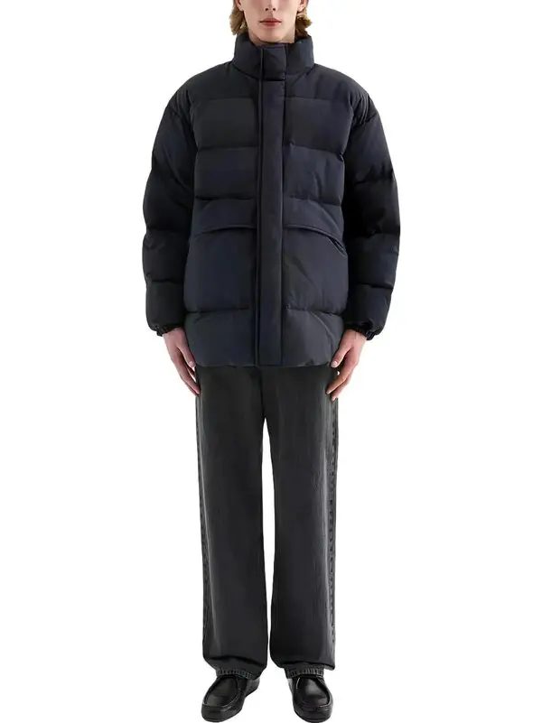JIL SANDER Quilted Down Coat - Blue