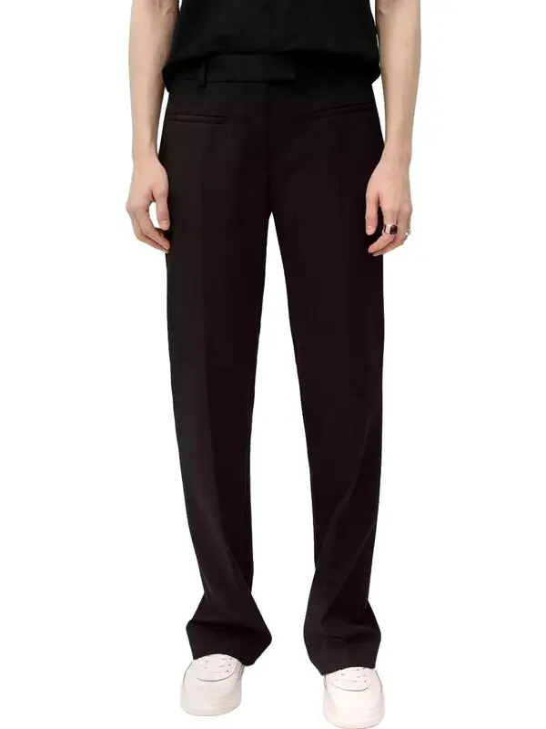 Hugo Pressed Crease Tailored Trousers - Black
