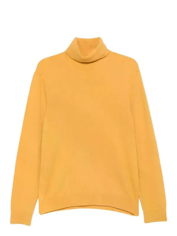 Sandro Cashmere Turtleneck Sweater - Yellow