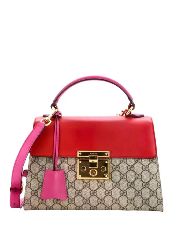 Gucci Padlock Top Handle Bag - Brown