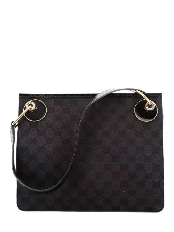 Gucci Gg Canvas Small Messenger Bag - Black