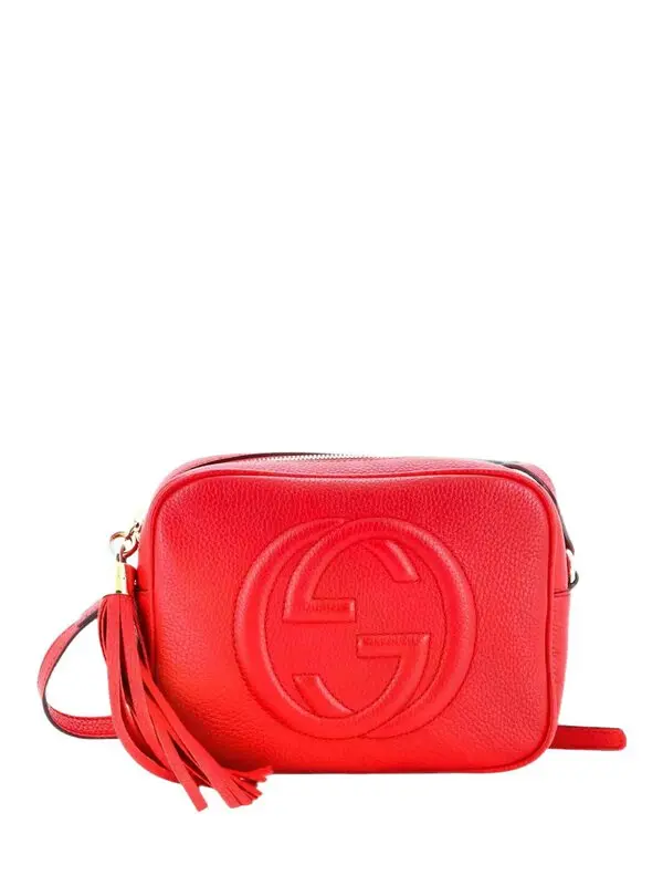 Gucci Soho Disco Leather Small Crossbody Bag - Red