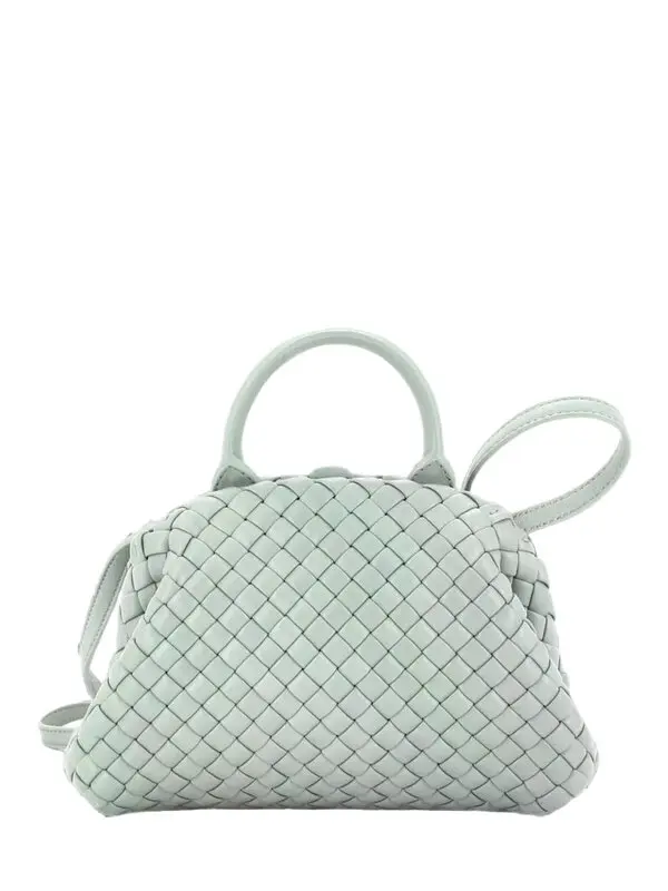 Bottega Veneta Padded Handle Tote Intrecciato Nappa Mini Satchel - Green