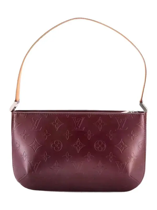 LOUIS VUITTON Mat Fowler Handbag Monogram Vernis Shoulder Bag - Purple
