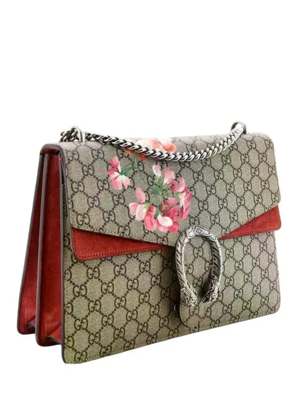 Gucci Dionysus Blooms Print Gg Coated Canvas Medium Shoulder Bag - Brown