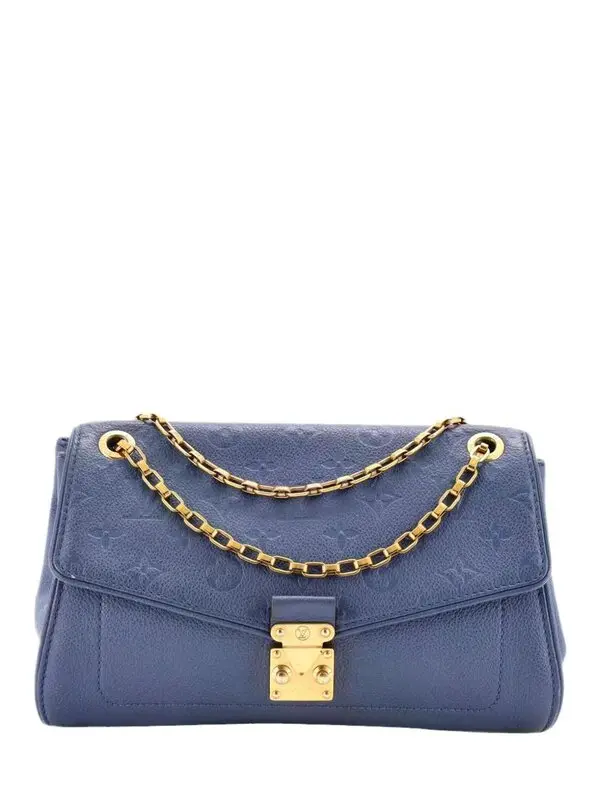 LOUIS VUITTON Saint Germain Handbag Monogram Empreinte Leather Pm - Blue
