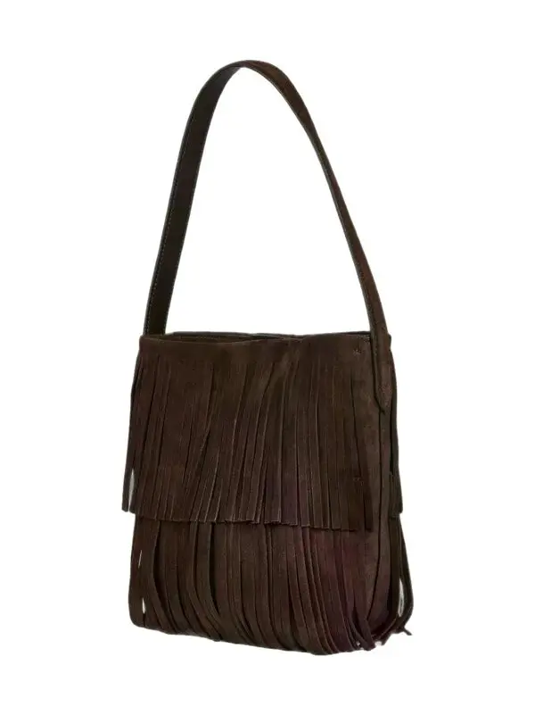 Liviana Conti Fringed Shoulder Bag - Brown