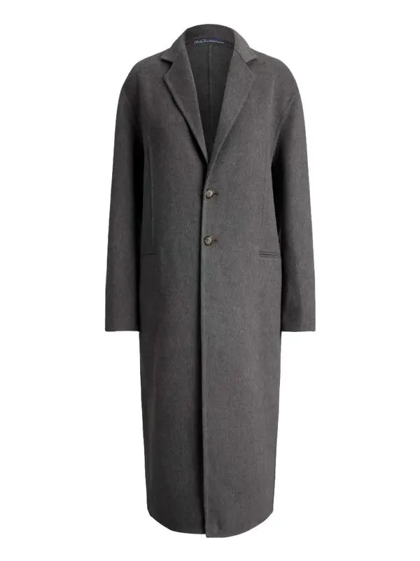 Polo Ralph Lauren Single-breasted Long Coat - Grey