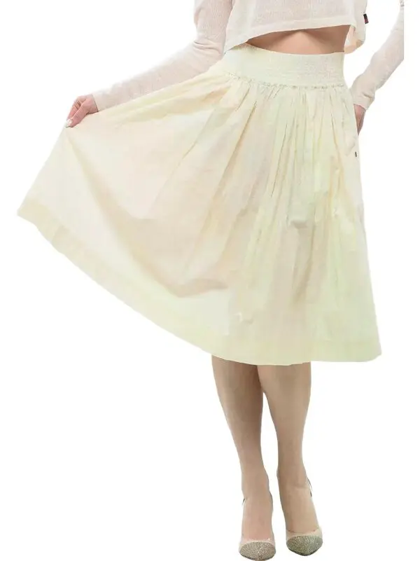 Woolrich Pleated Flared Midi Skirt - Neutrals