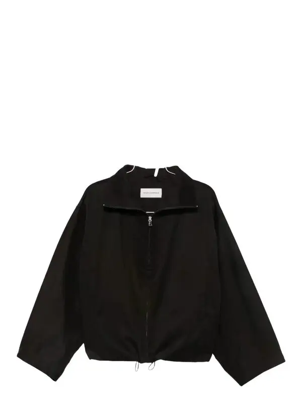 Nour Hammour High-neck Zip-up Jacket - Black