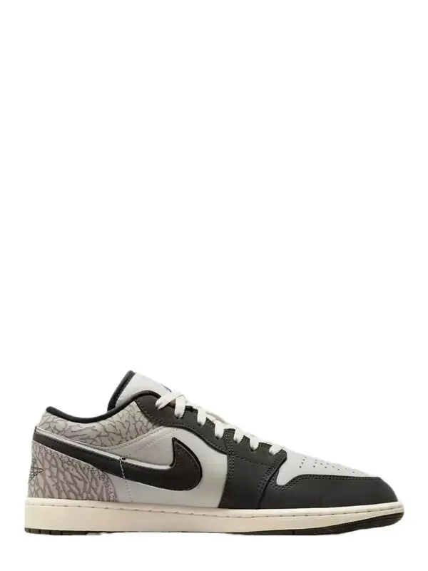 JORDAN Air 1 Low Se Elephant-print Sneakers - Grey