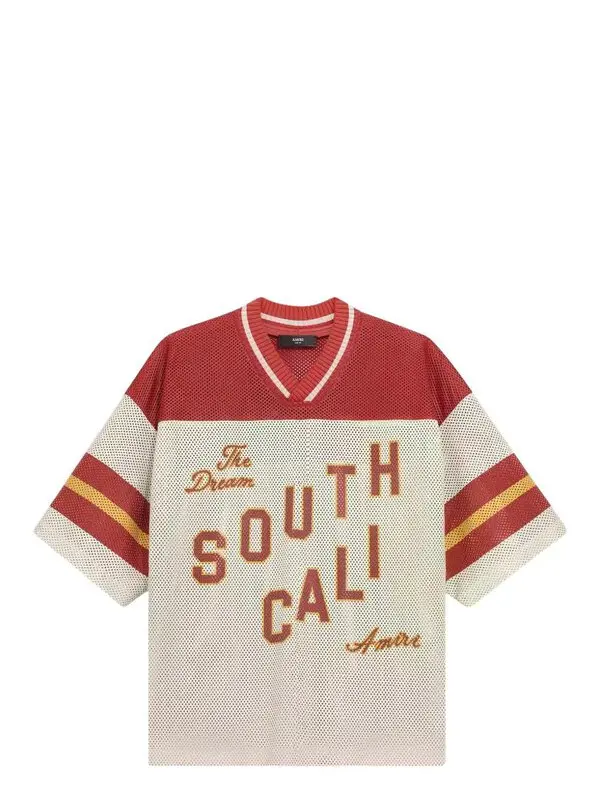Amiri South Cali Leather Jersey - Neutrals