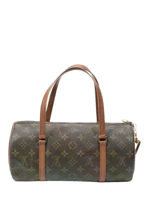 LOUIS VUITTON Papillon Monogram Canvas Barrel Bag - Brown