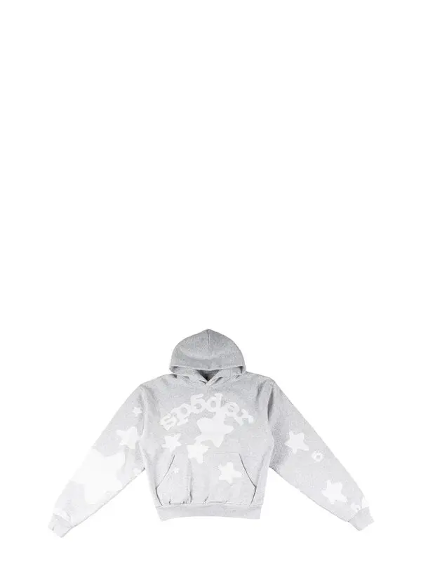 SP5DER Beluga Star-print Hoodie - Grey